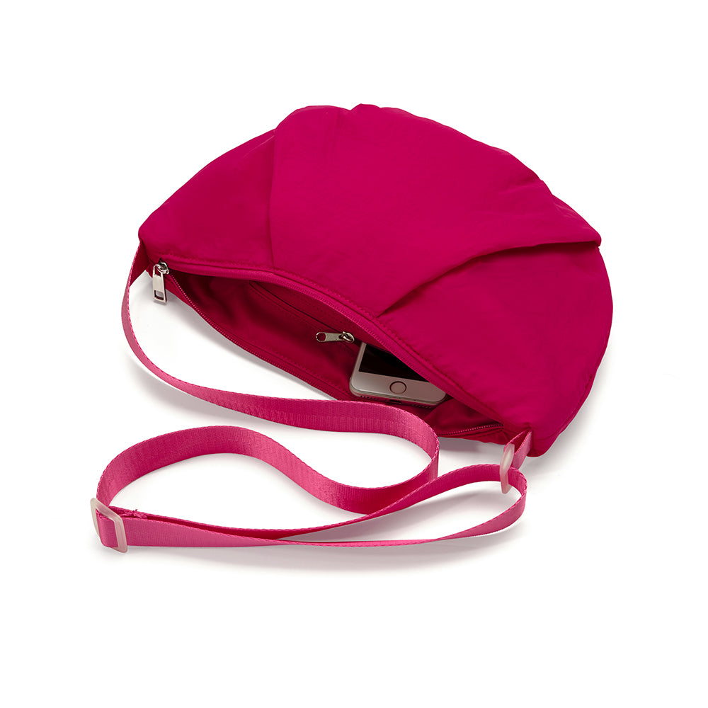 The "Crescent" Crossbody Bag - Fuchsia – Mayim Bottle