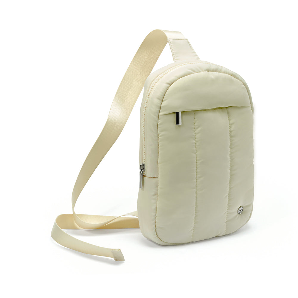 Sling Puffed Crossbody Bag - Cream – Mayim Bottle