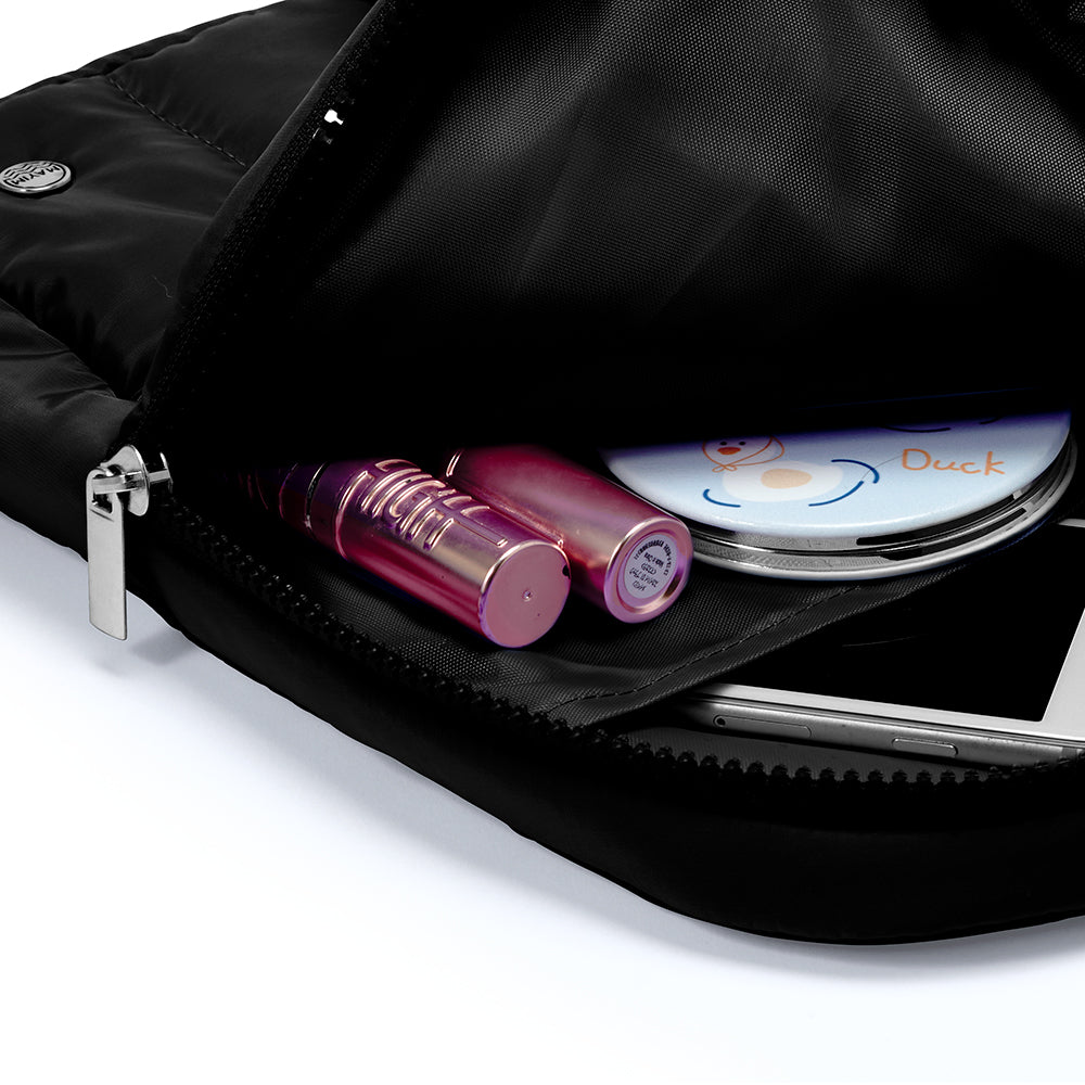Sling Puffed Crossbody Bag - Black – Mayim Bottle