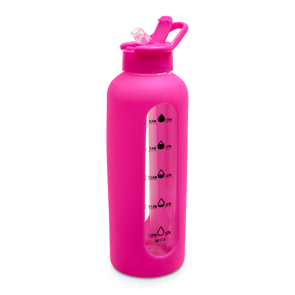Borosilicate Glass Bottle - Hot Pink – Mayim Bottle