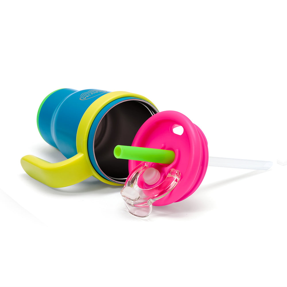 Kids Sip Buddy Stainless Steel with Straw - Turquoise – Mayim Bottle